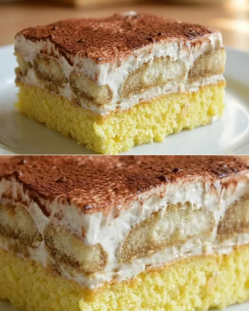 Šľahačkové rezy s kávovými piškótmi – jemný dezert s nádychom tiramisu ...